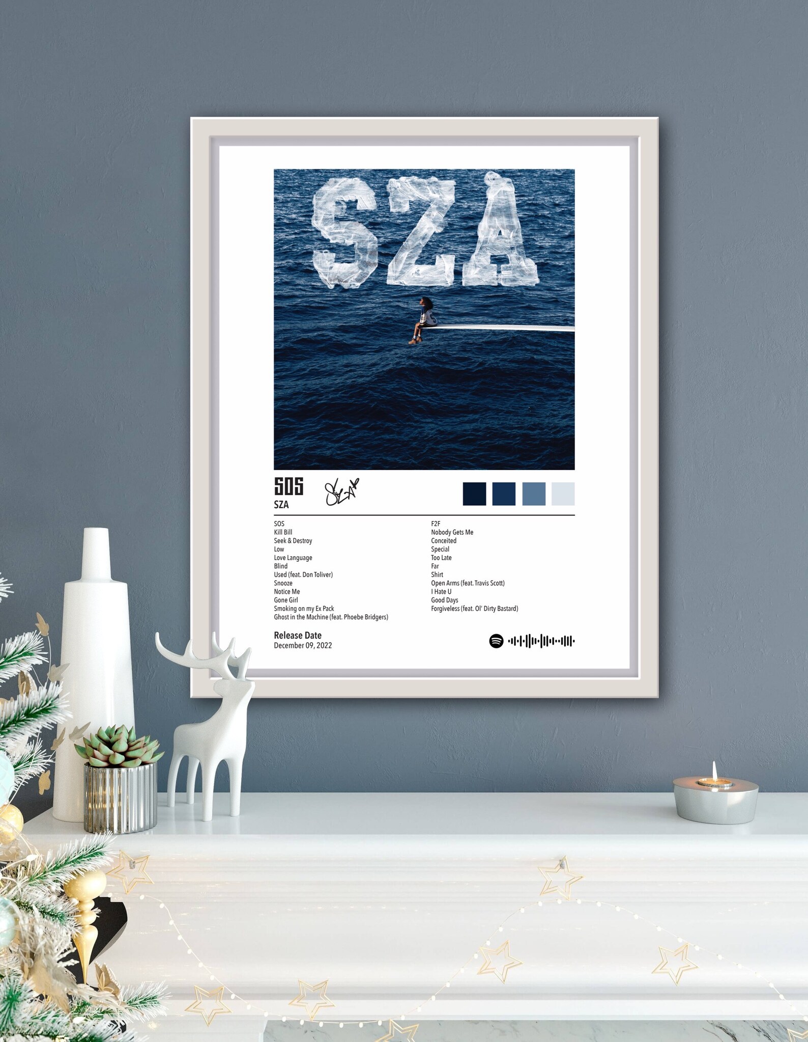 SZA Album Cover Poster Instant Download SOS Wall Art Celeb Poster - Etsy