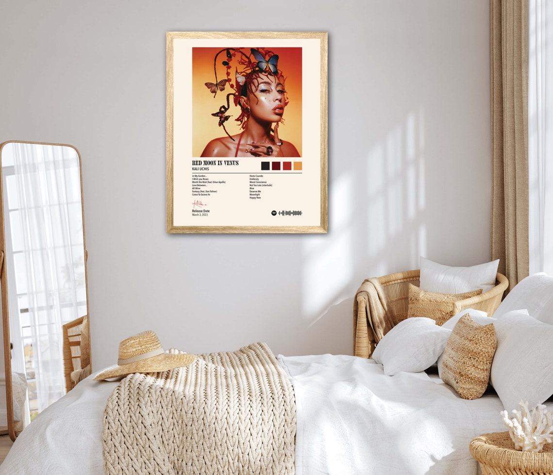 Kali Uchis Red Moon in Venus Album Cover Poster Digital Download Wall ...