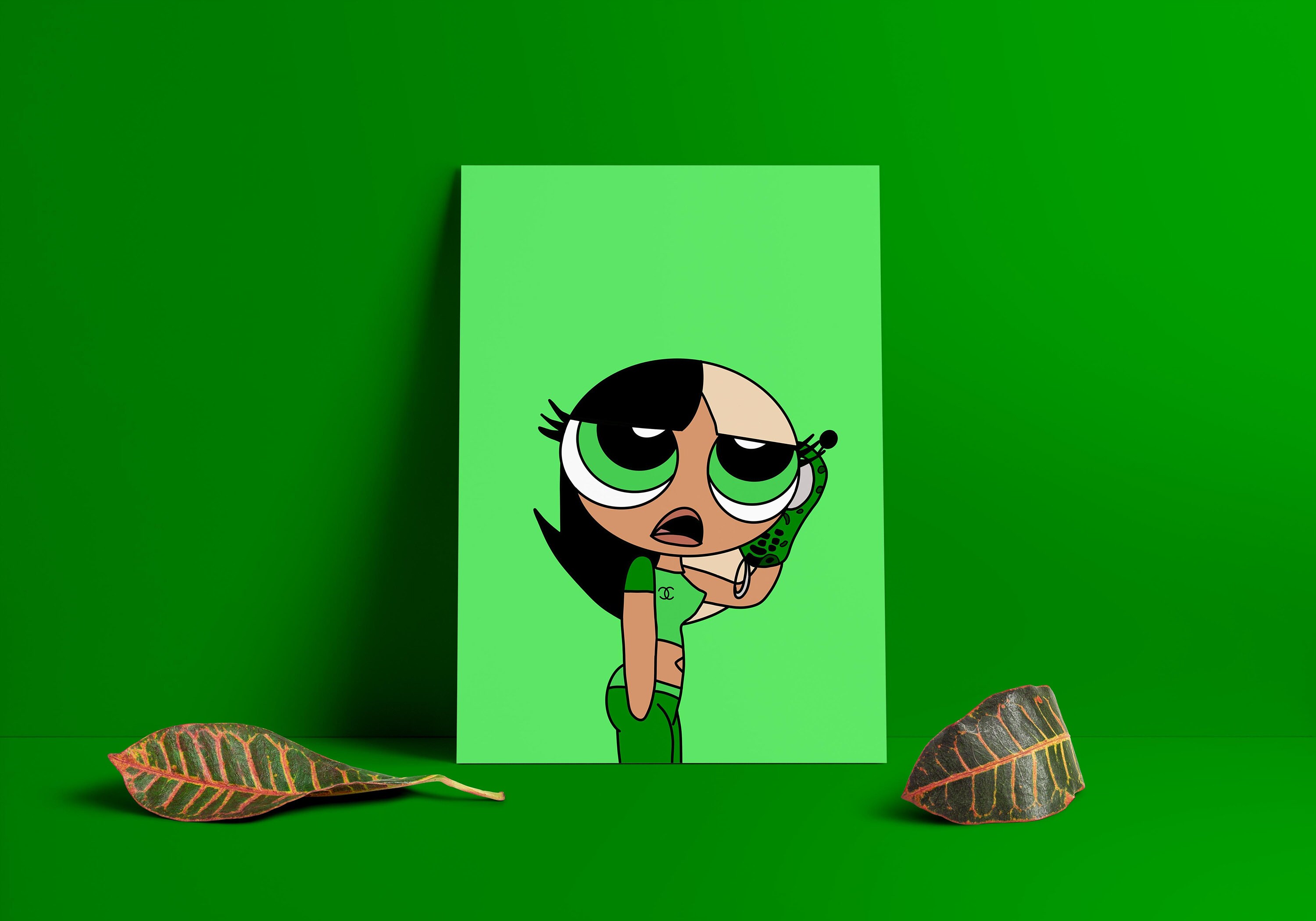 Powerpuff Girls Inspired Buttercup Poster – Instant Download – Wall Art ...