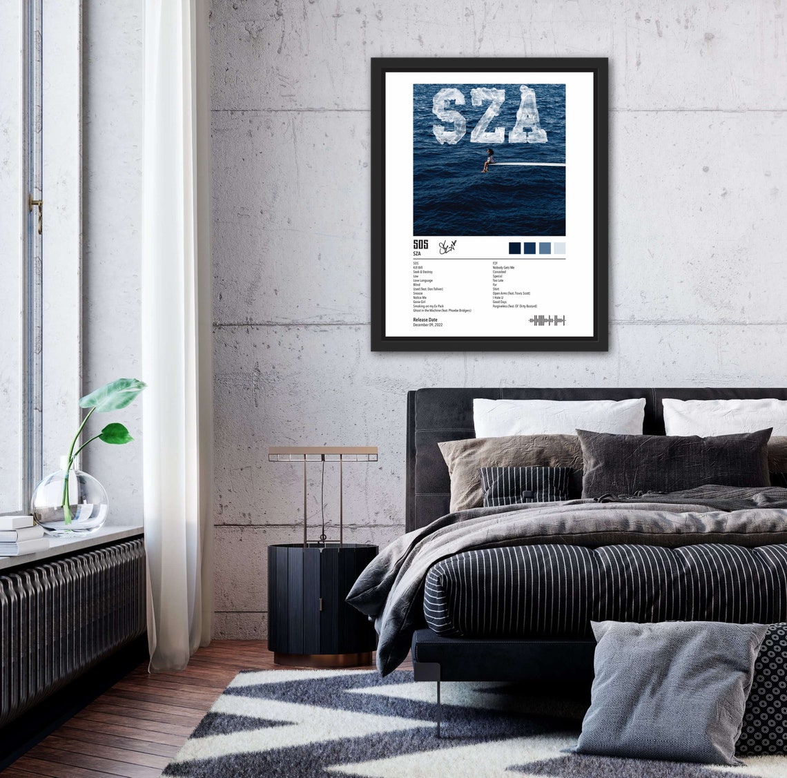 SZA Album Cover Poster Instant Download SOS Wall Art Celeb Poster - Etsy