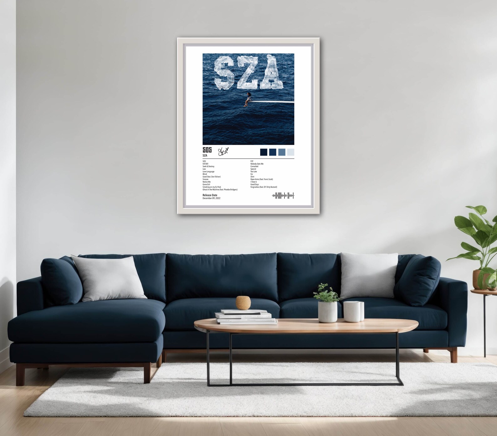 SZA Album Cover Poster Instant Download SOS Wall Art Celeb Poster - Etsy