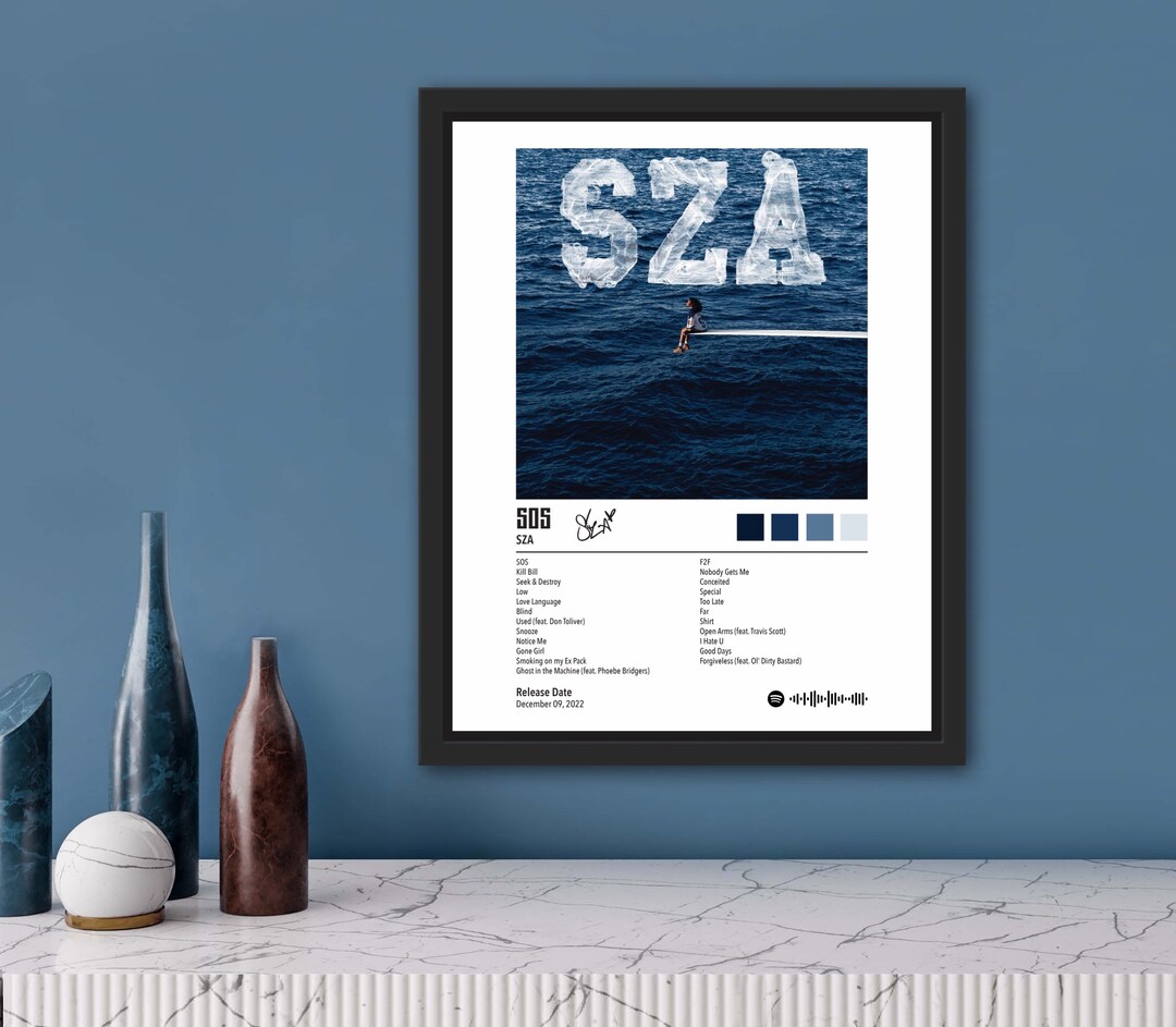 SZA Album Cover Poster – Instant Download – SOS | Wall Art | Celeb ...