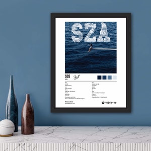 SZA Album Cover Poster – Instant Download – SOS | Wall Art | Celeb ...