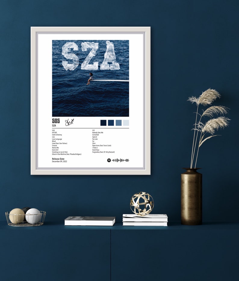 SZA Album Cover Poster Instant Download SOS Wall Art Celeb Poster - Etsy