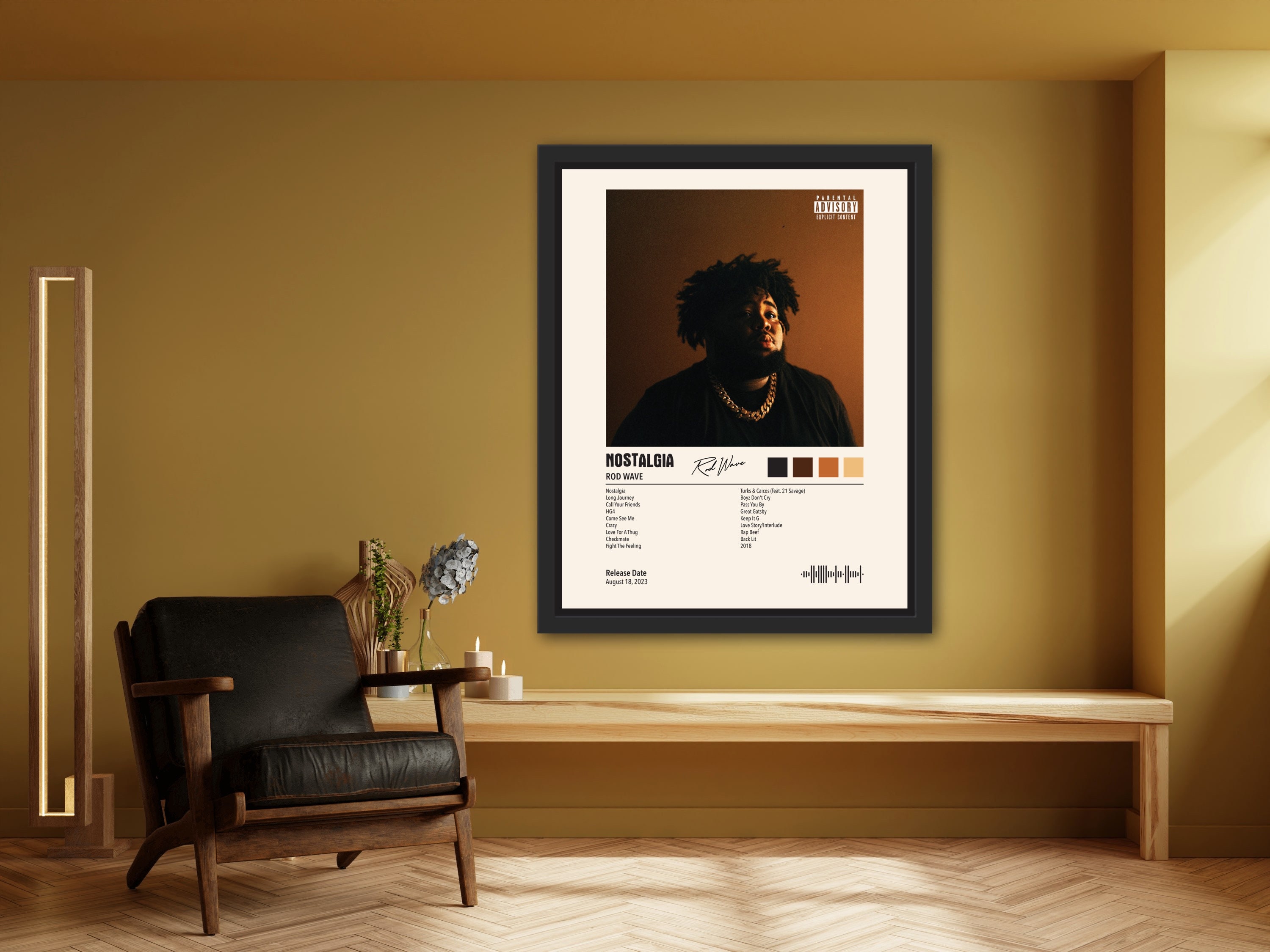 Rod Wave – Nostalgia Album Cover Poster – Digital Download | Wall Art ...