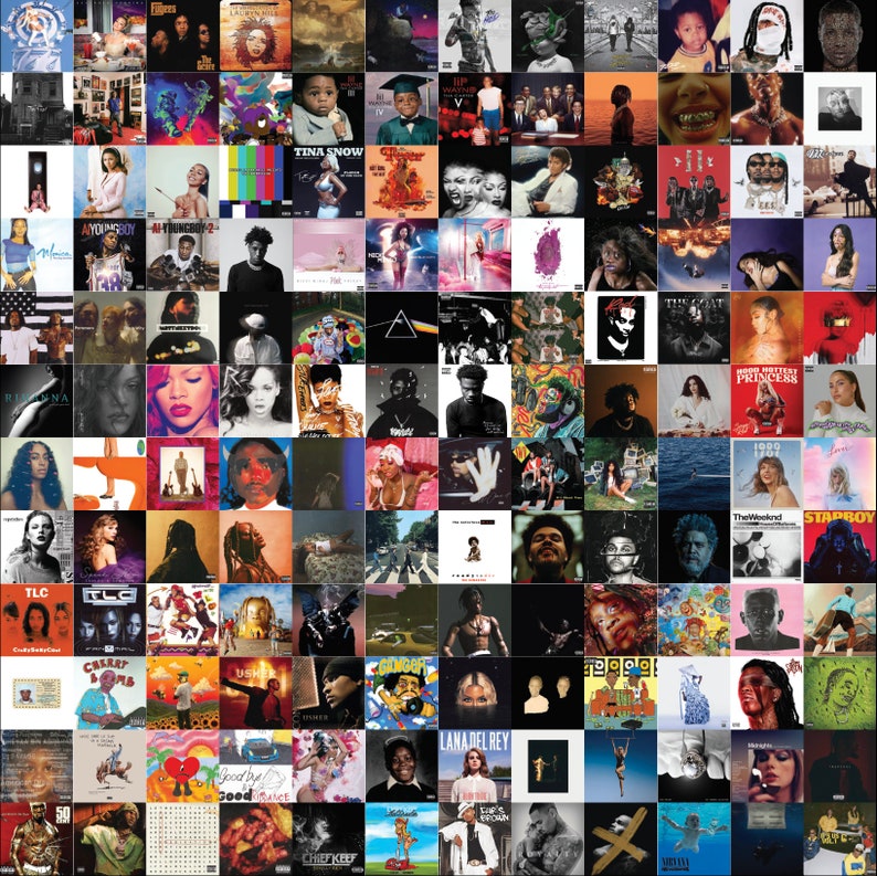 300 PCS, 12x12 Square Album Cover Posters Digital Download Minimalist ...