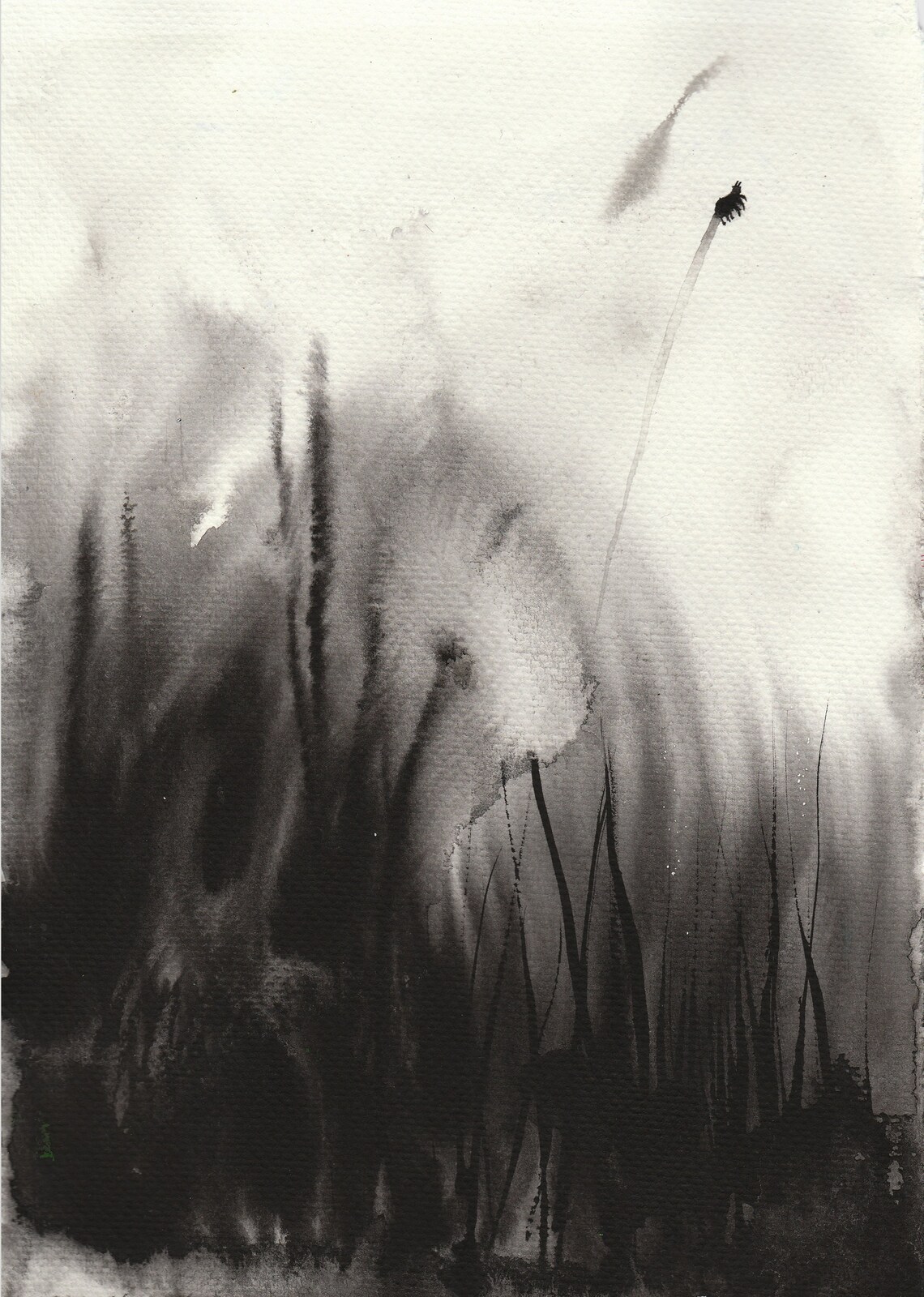 Ink Bug Digital Print Japanese Art Abstract - Etsy