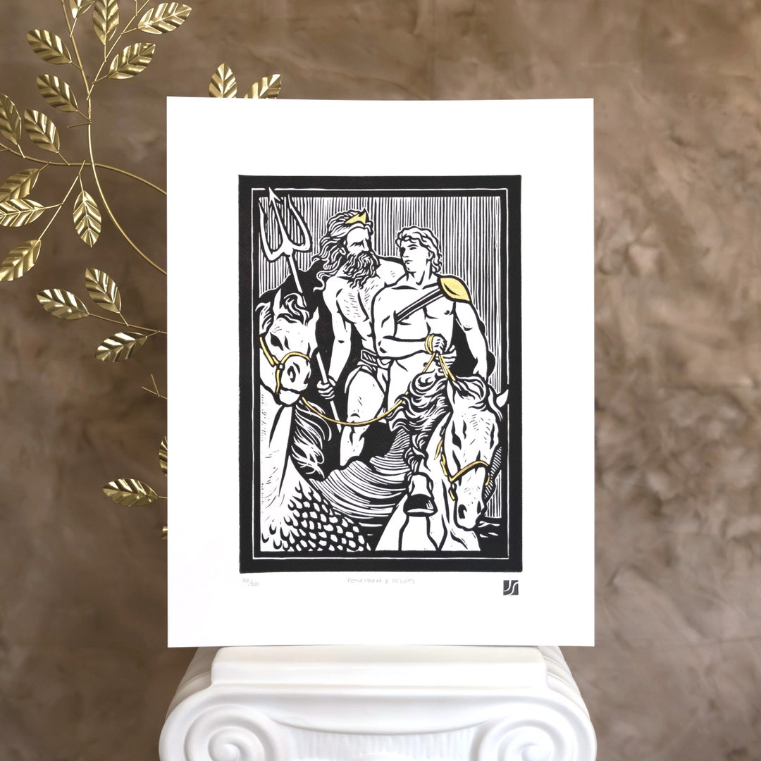 Poseidon and Pelops - Gods & Lovers Collection - Etsy