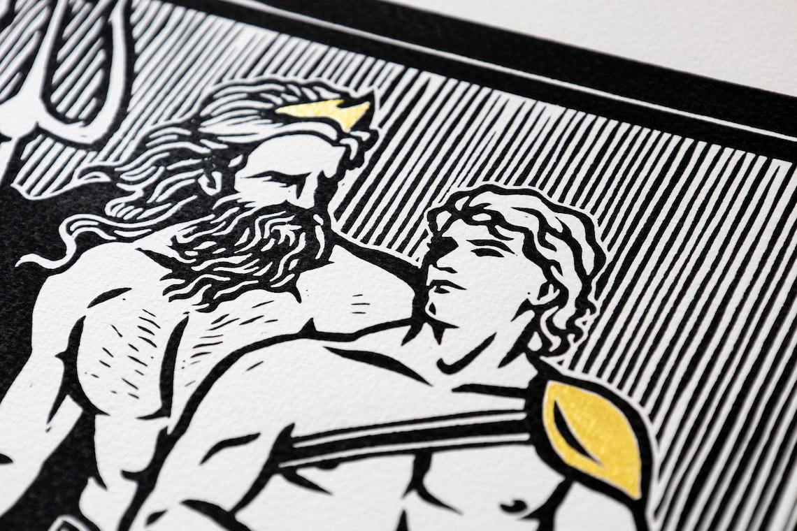 Poseidon and Pelops - Gods & Lovers Collection - Etsy