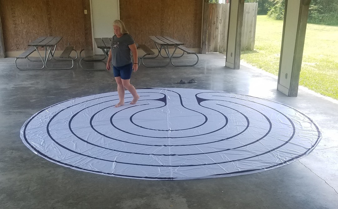 Custom LARGE Portable Labyrinth for Meditation at Home, LARGE SIZE ...