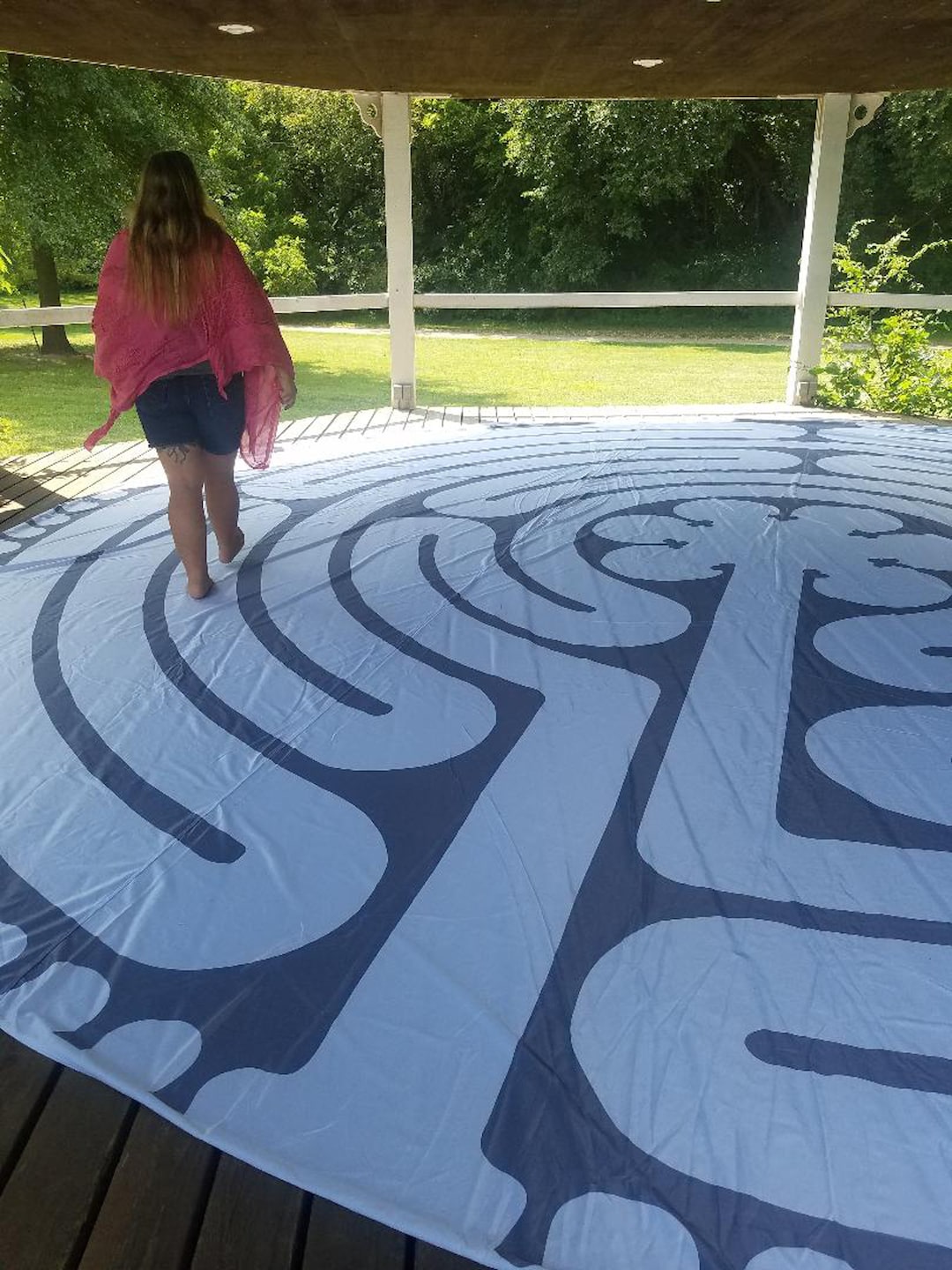 Custom EXTRA LARGE 22-30 FOOT 7circuit Portable Labyrinth for ...