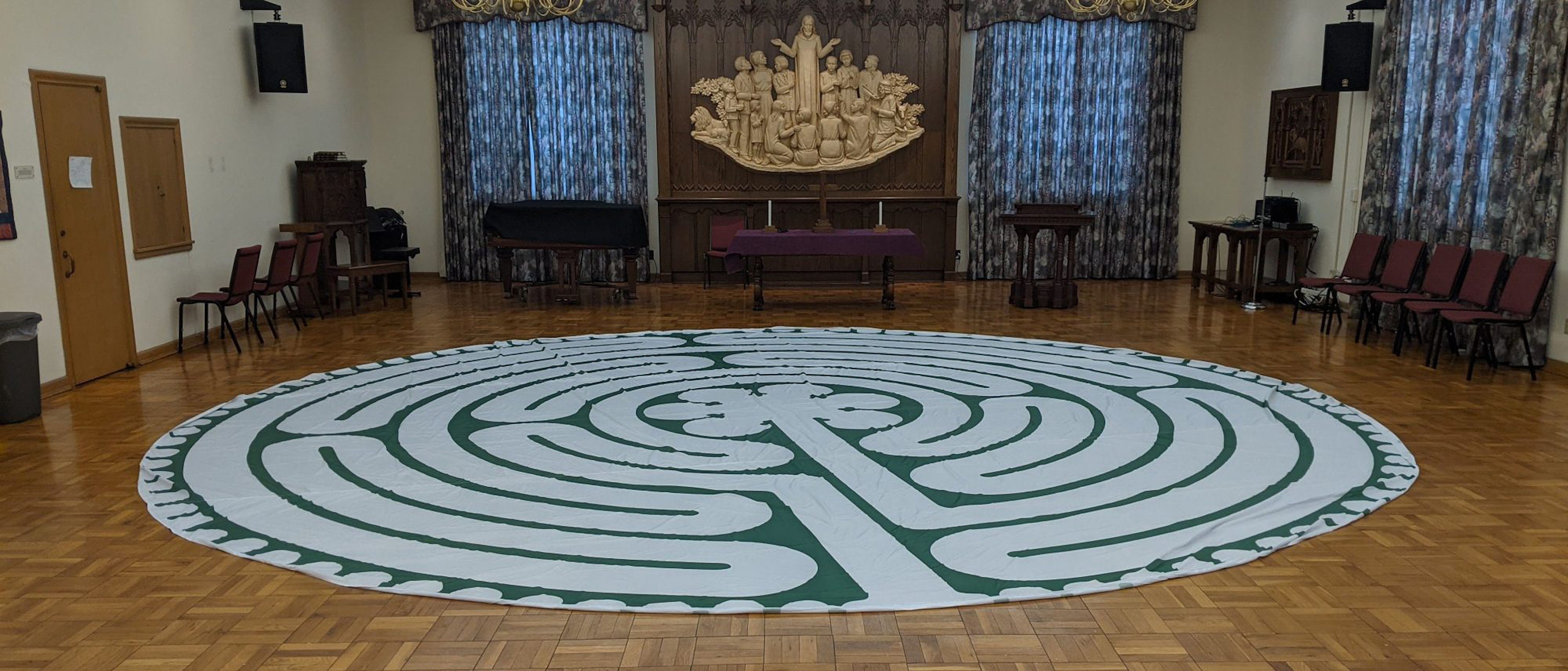 Custom EXTRA LARGE 22-30 FOOT 7circuit Portable Labyrinth for ...