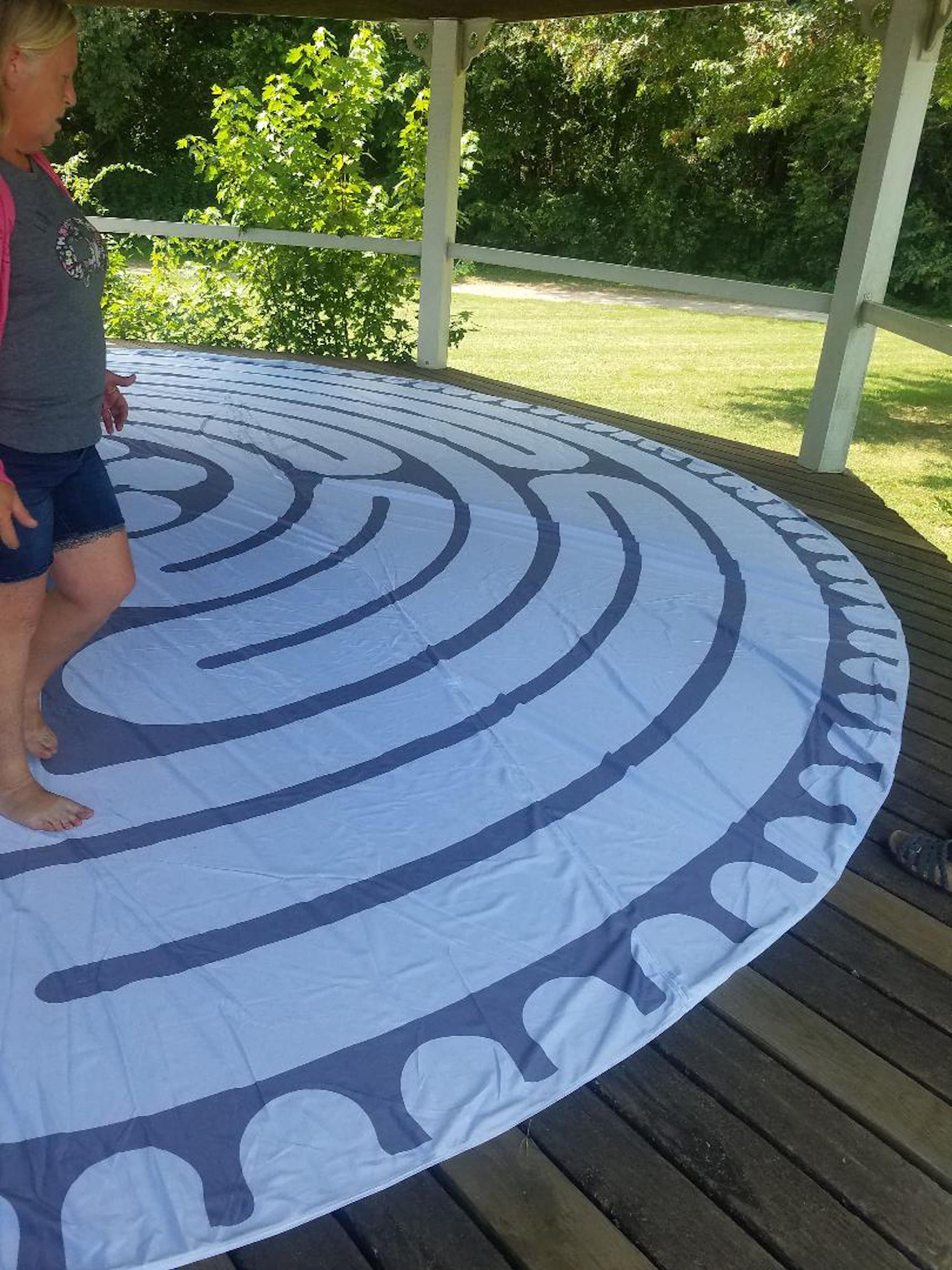 Custom EXTRA LARGE 22-30 FOOT 7circuit Portable Labyrinth for ...
