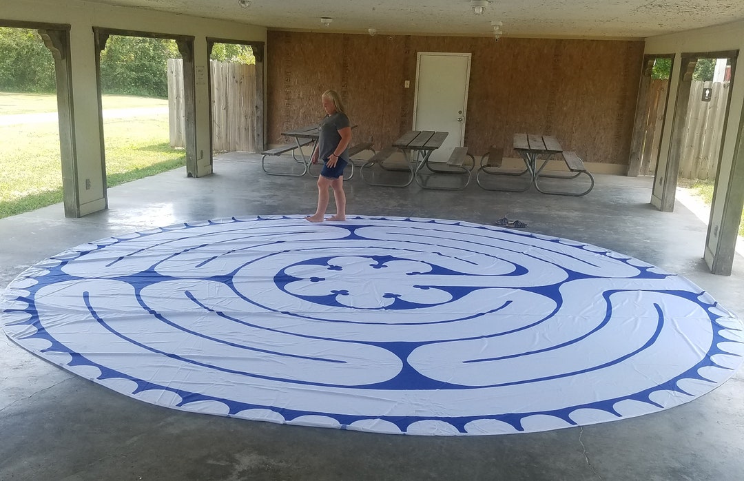 Custom LARGE Portable Labyrinth for Meditation at Home, LARGE SIZE ...