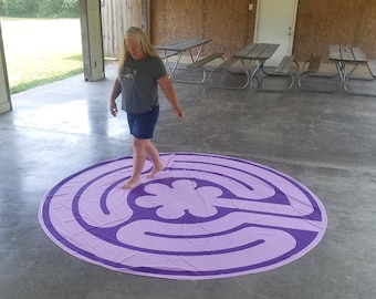 Custom LARGE Portable Labyrinth for Meditation at Home, LARGE SIZE ...