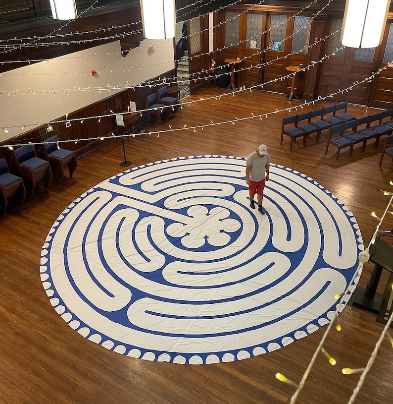 Custom EXTRA LARGE 22-30 FOOT 7circuit Portable Labyrinth for ...