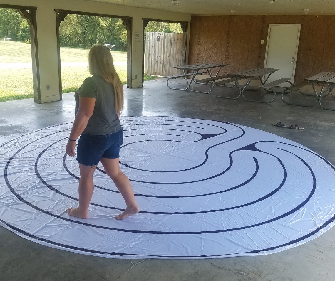 Custom LARGE Portable Labyrinth for Meditation at Home, LARGE SIZE ...