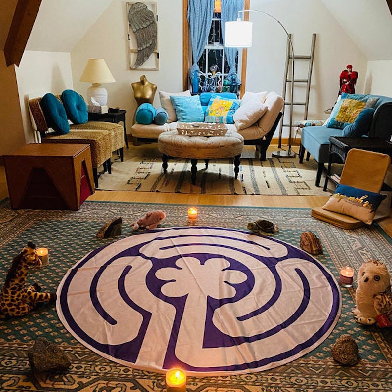 Custom SMALL Portable Labyrinth for Meditation at Home, PERSONAL SIZE ...