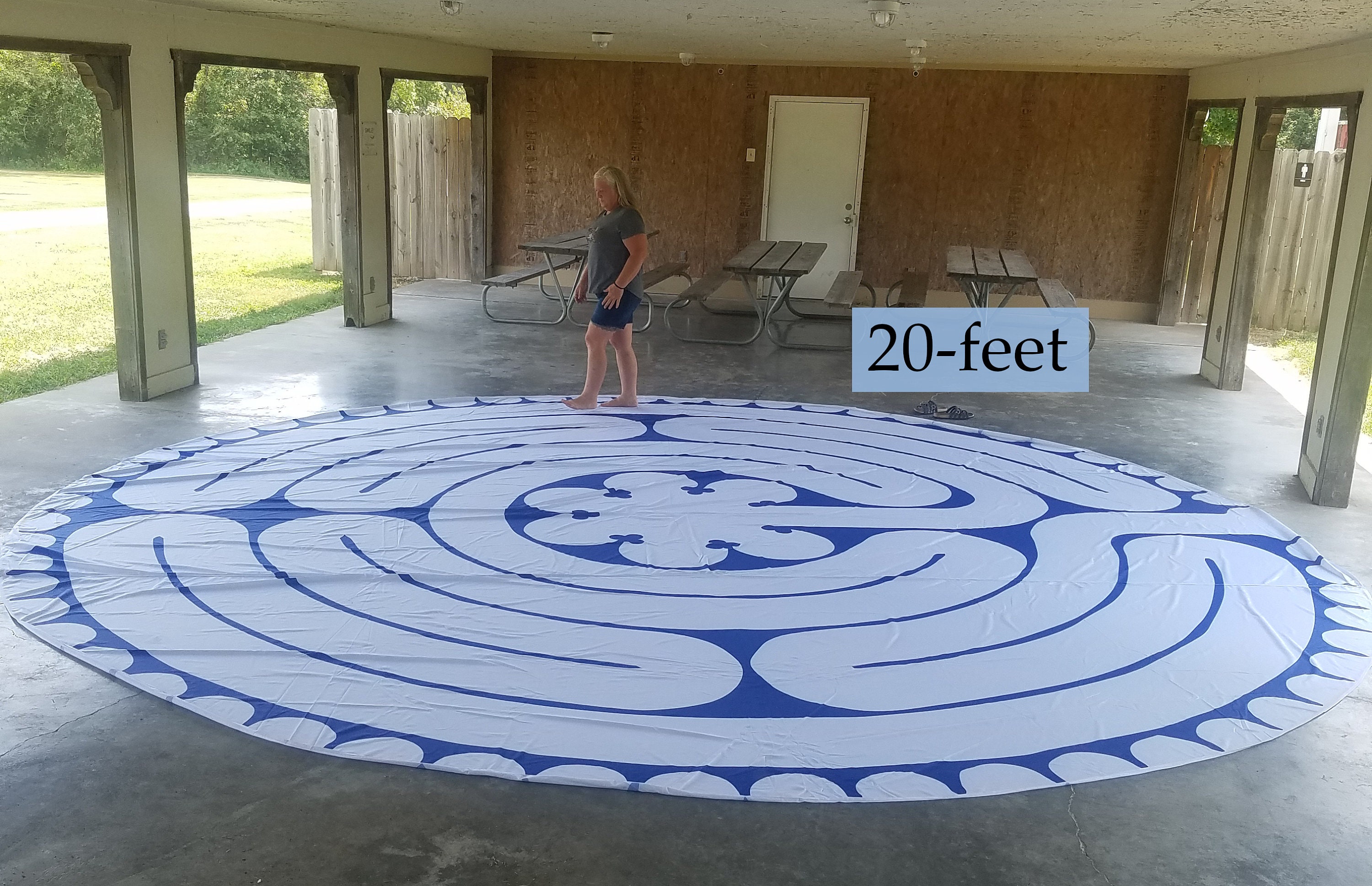 Custom LARGE Portable Labyrinth for Meditation at Home, LARGE SIZE ...