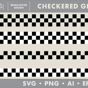 Checkered Graphics | Checkerboard | Checker Strip | Seamless Pattern ...