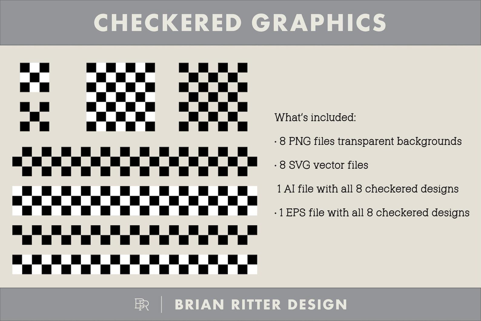 Checkered Graphics | Checkerboard | Checker Strip | Seamless Pattern ...