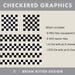 Checkered Graphics | Checkerboard | Checker Strip | Seamless Pattern ...