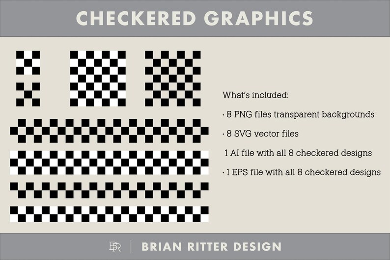 Checkered Graphics | Checkerboard | Checker Strip | Seamless Pattern ...