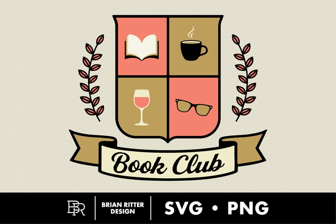 Book Club | Emblem Graphic | Crest | Badge | PNG | SVG | T-shirt Design ...