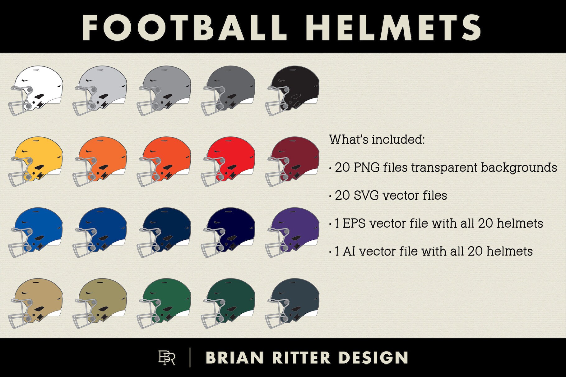 Football Helmets | Graphic Objects | Sports Elements | Football PNG ...