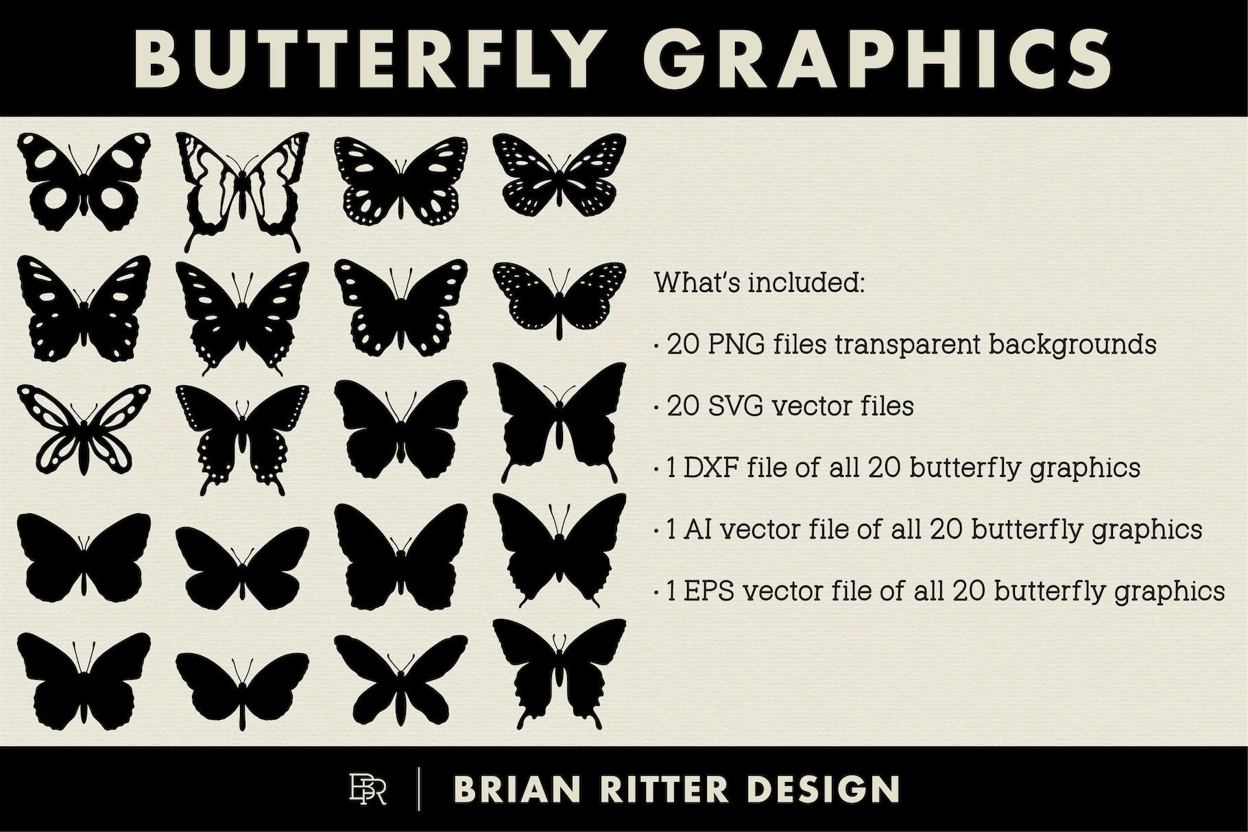 Butterfly | Graphics | Cut Files | PNG | SVG | DXF | Digital Art ...