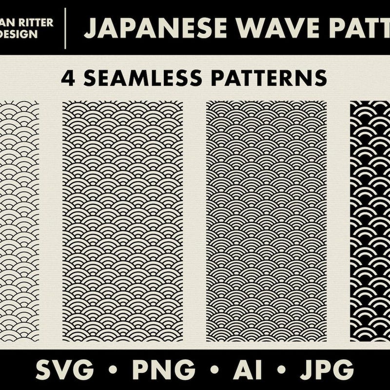 Japanese Seamless Svg - Etsy