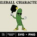 Pickleball Cartoon Character #5 | Retro Funny Character | Pickle Ball ...