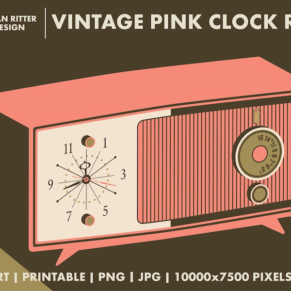 Mid Century Radio - Etsy