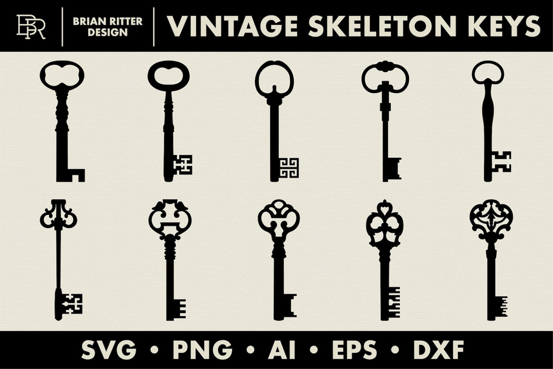 Vintage Skeleton Key Vector