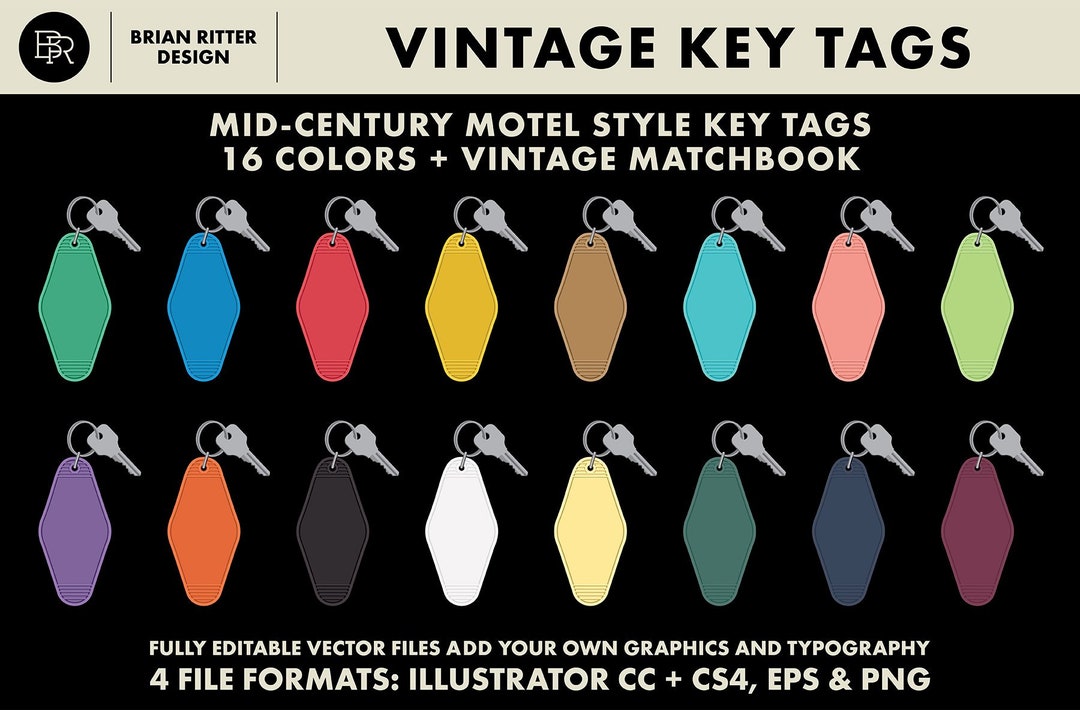 Vintage Key Tags - Etsy