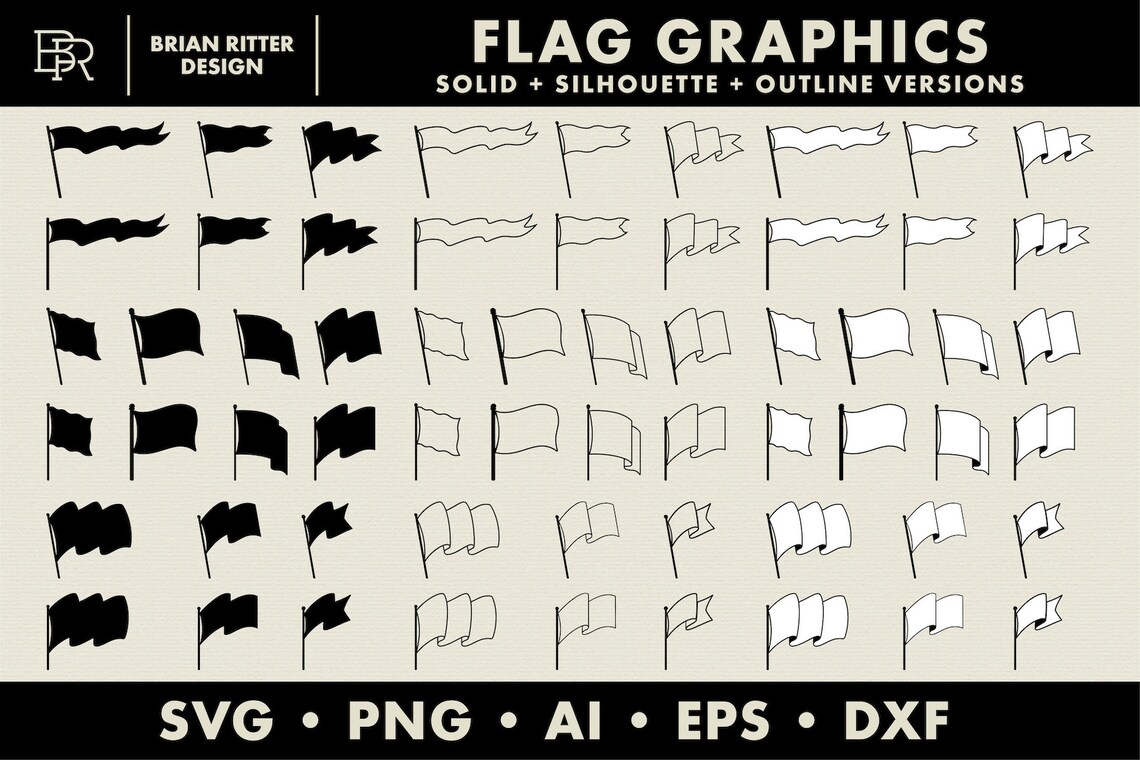 Flag Graphics | Banners | Pennants | Flags | PNG | SVG | DXF | Digital ...