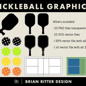 Pickleball | Graphic Objects | Sports Elements | PNG | SVG | EPS ...
