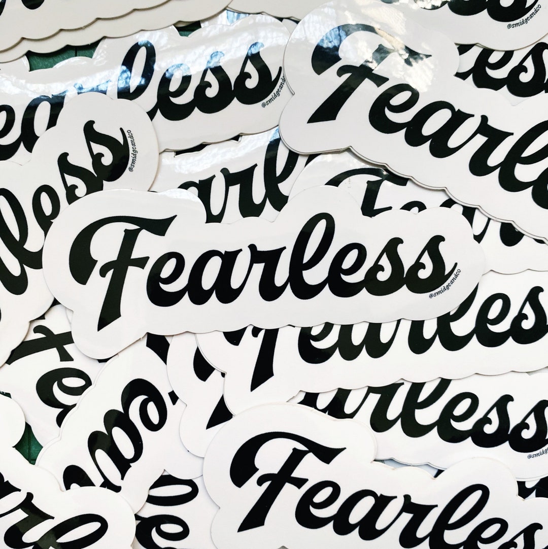 Fearless Sticker (decal), 4.5" Vinyl - Etsy
