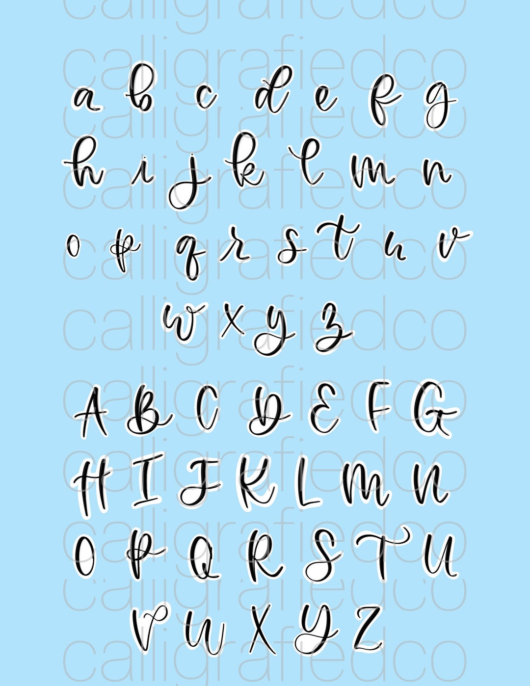 Alphabet Digital Stickers Goodnotes Stickers Scrap Book - Etsy