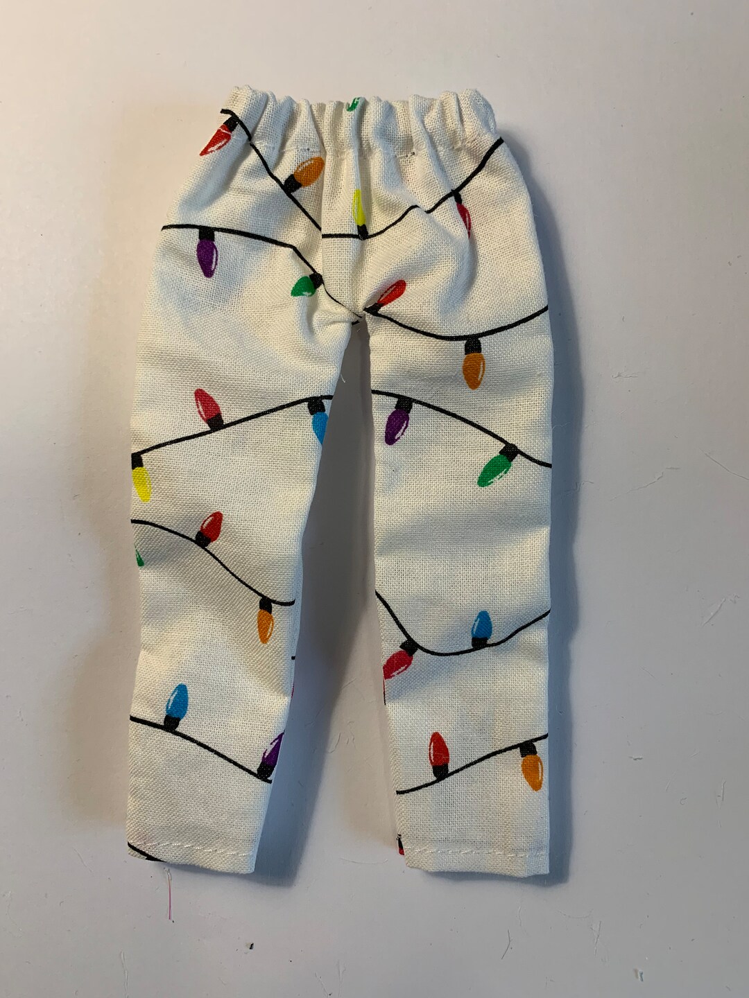 White Elf Pants With Christmas Lights for 12 Inch Shelf Sitting Elf ...