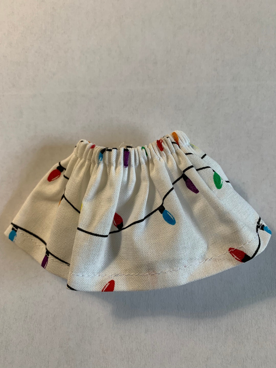 White Elf Skirt With Christmas Lights for 12 Inch Shelf Sitting Elf ...