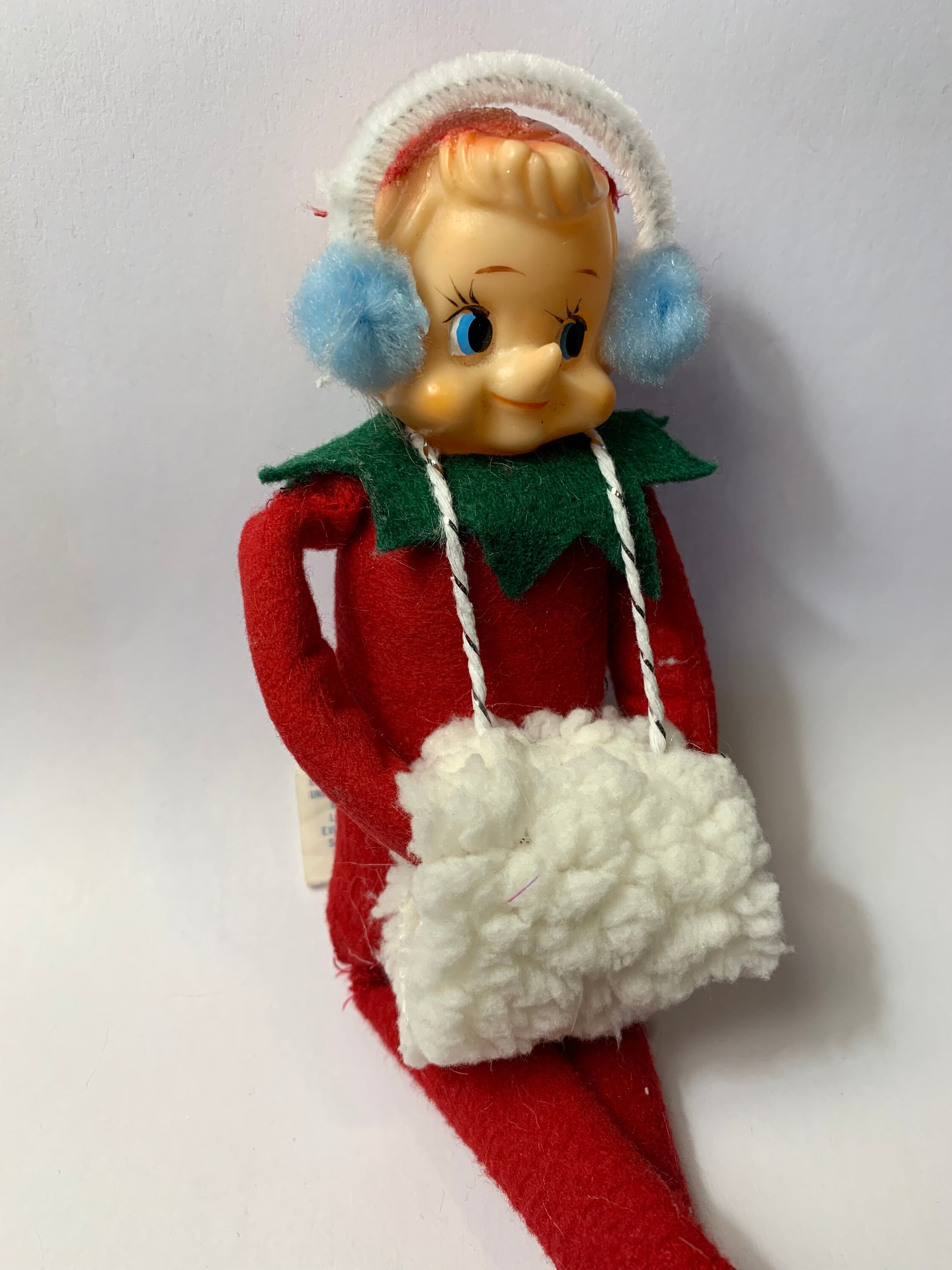 Blue and White Ear Muffs and Muff by Christmas Shelf Clothes - Etsy