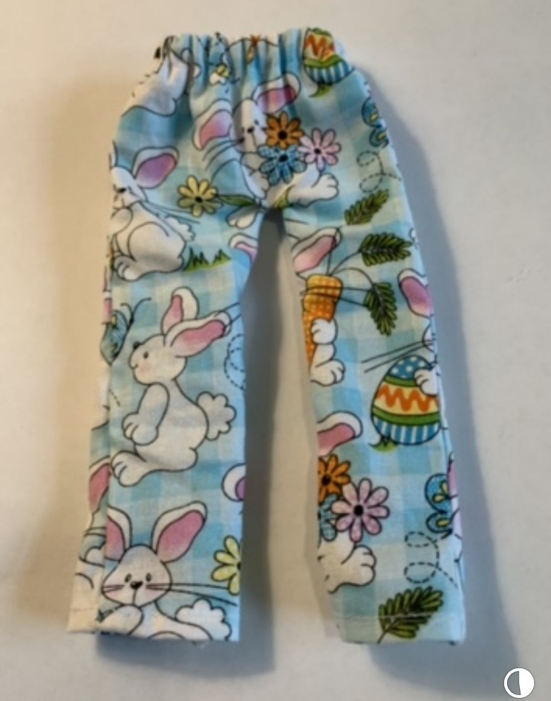 Blue Easter Elf Pants With Bunnies by Christmas Shelf Clothes for 12 ...