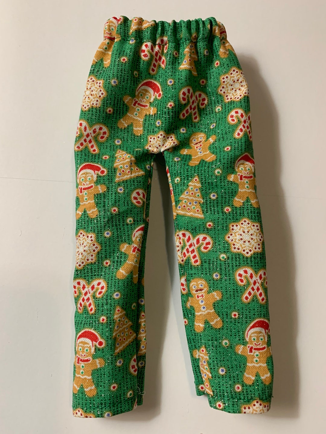 Green Elf Pants With Gingerbread Men Candy Canes Trees by Christmas ...
