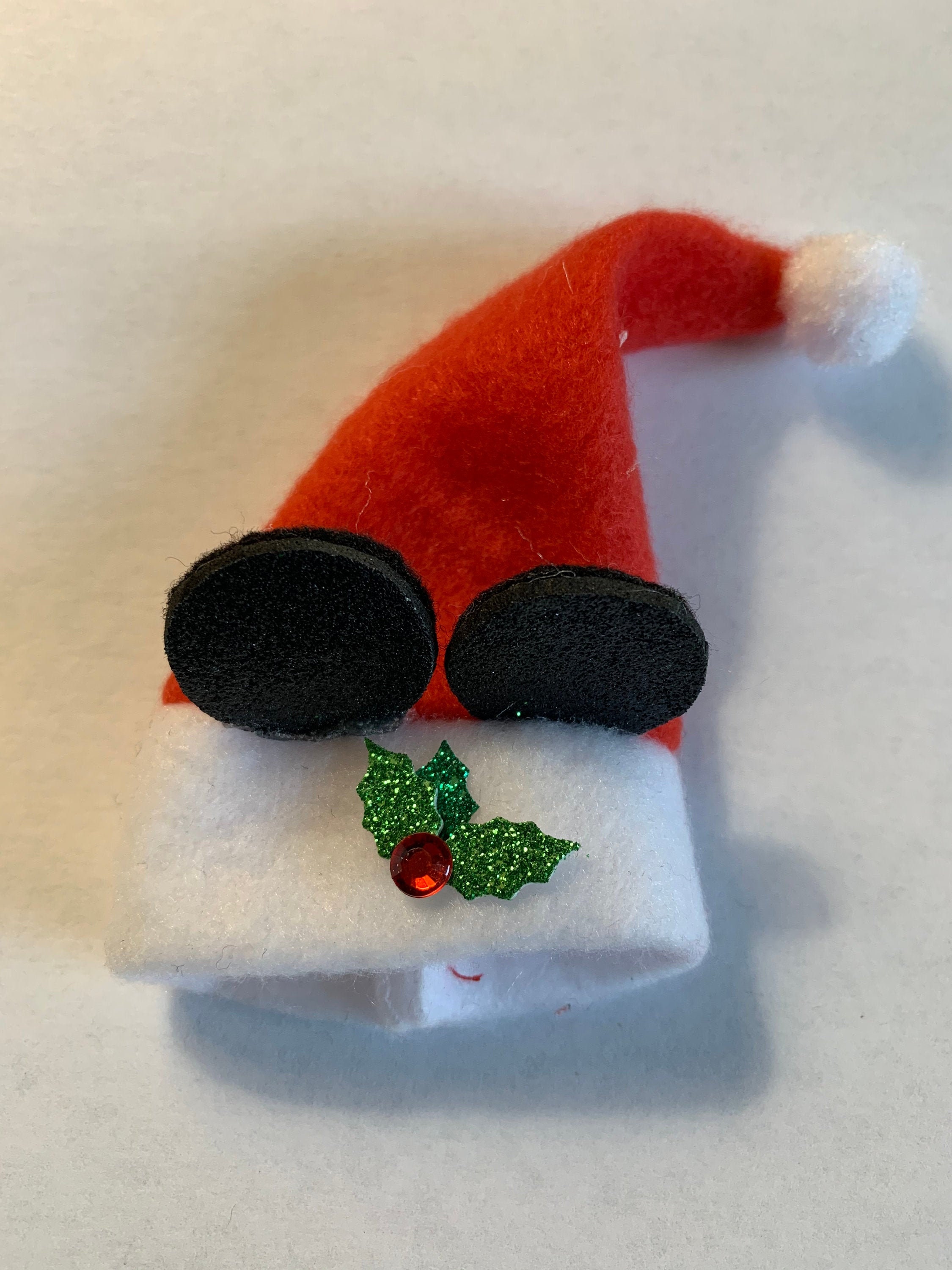 Mickey Mouse Ears Santa Hat by Christmas Shelf Clothes for 12 - Etsy