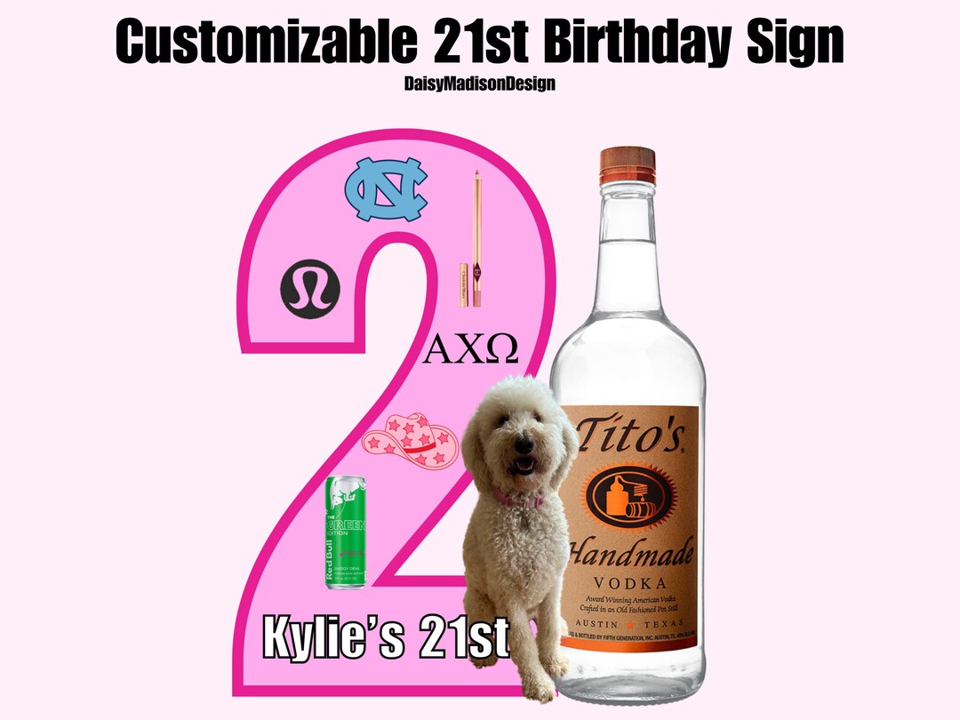 Custom 21st Birthday Sign, Sign Night 21st Sign Foam Board and Boa ...