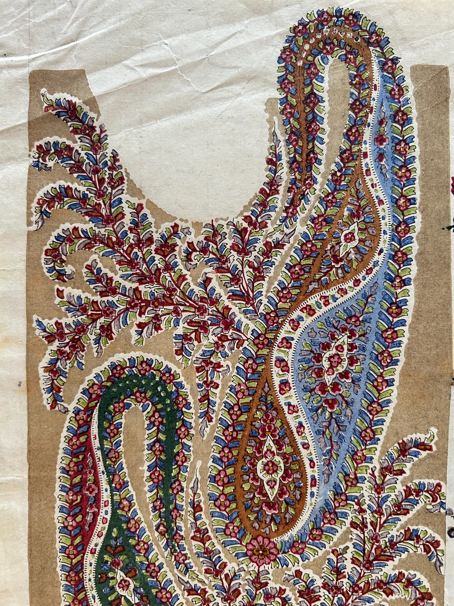 1800s French Paisley & Floral Border Prints on Paper - Etsy