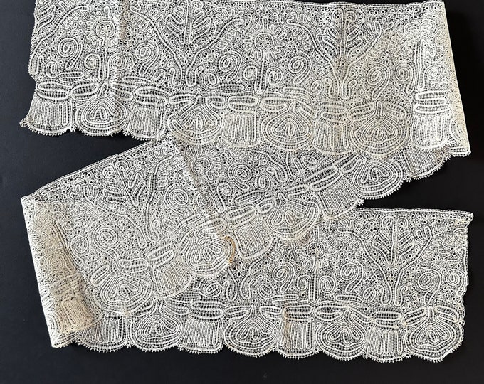 Antique Hand Worked Bobbin Lace With a Picot Edge - Etsy