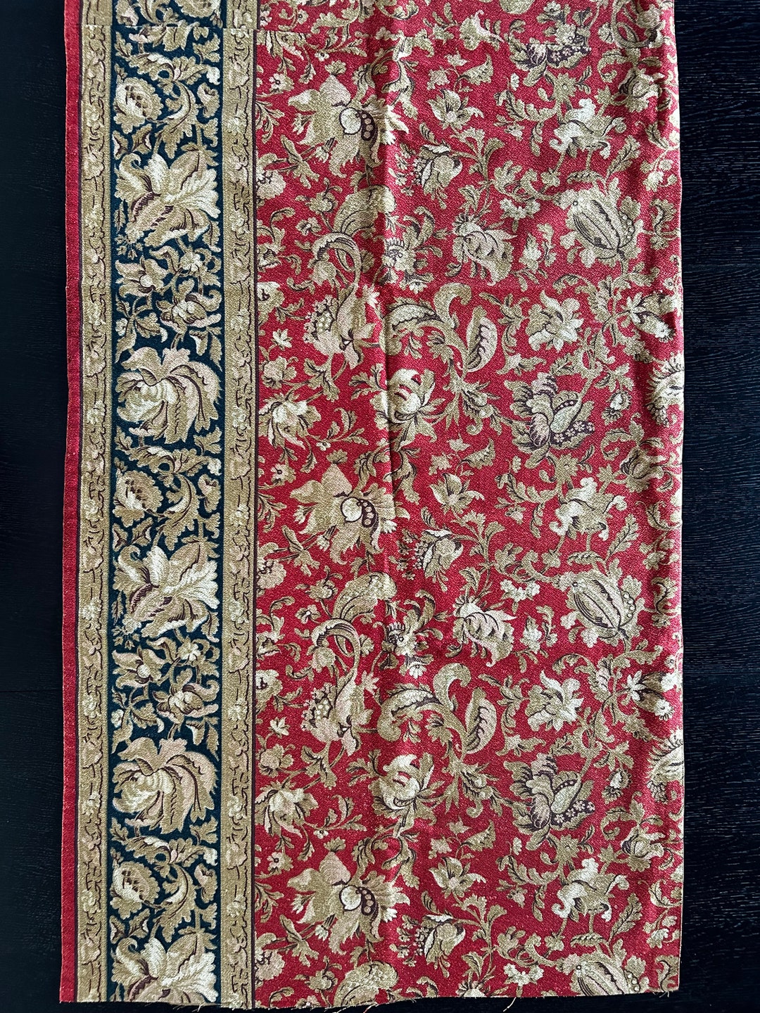 Jacobean Floral Border Textile-1800/1900s - Etsy