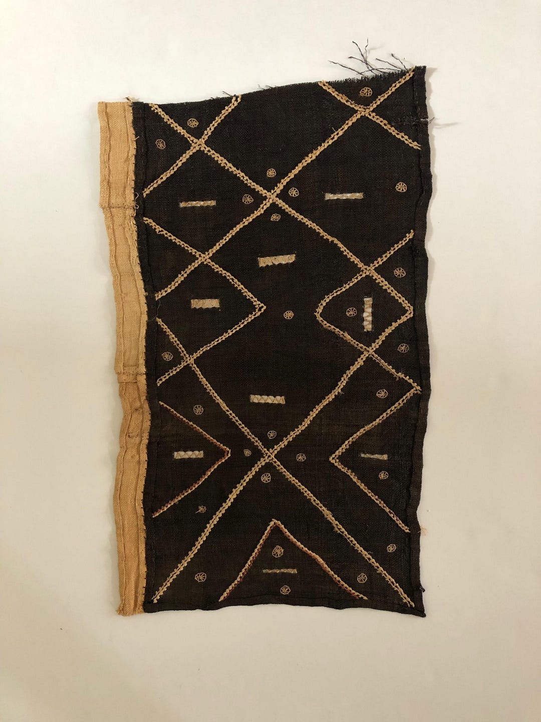 African Raffia Textile - Embroidery & Cutwork - Etsy